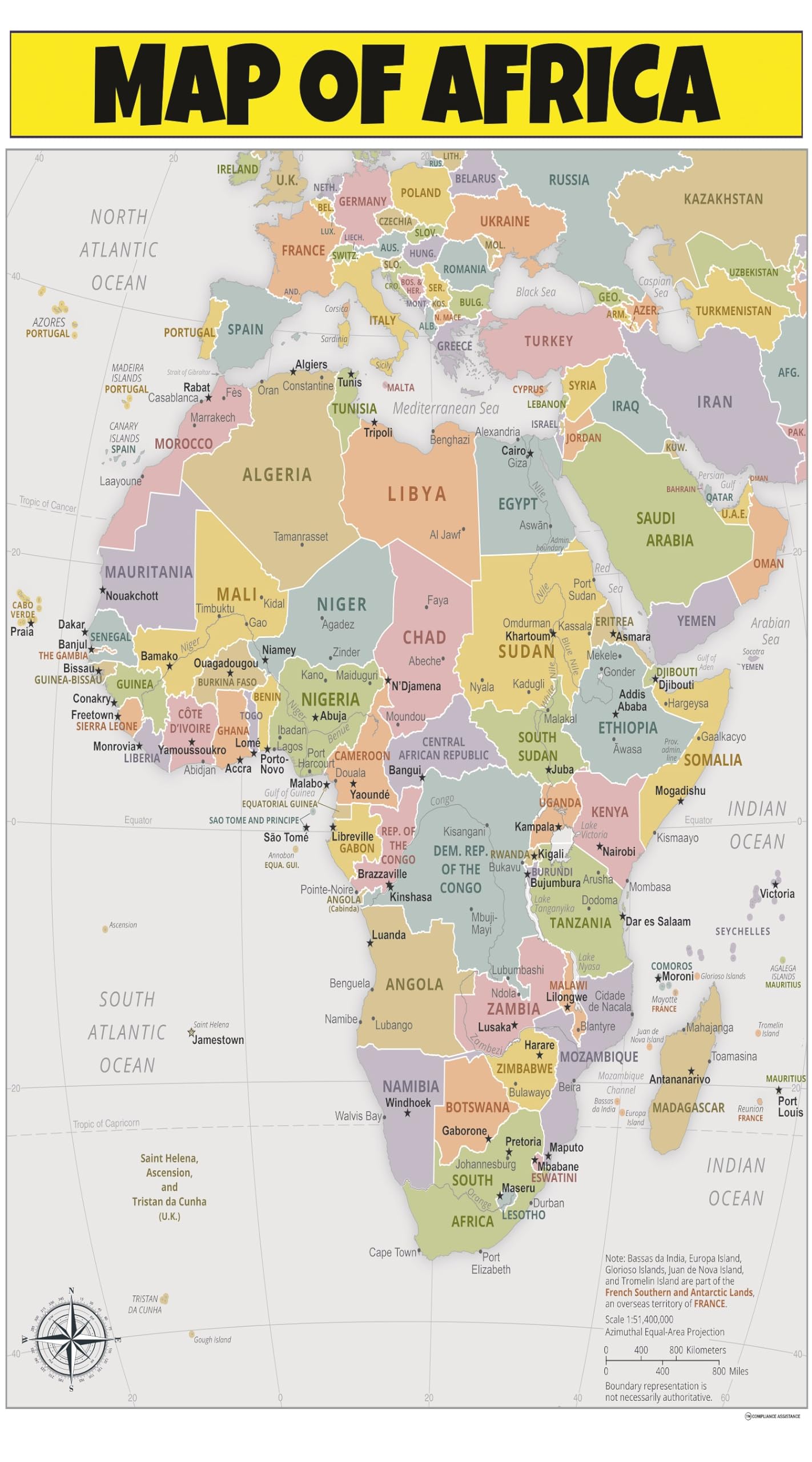 Rellenar El Mapa De Africa