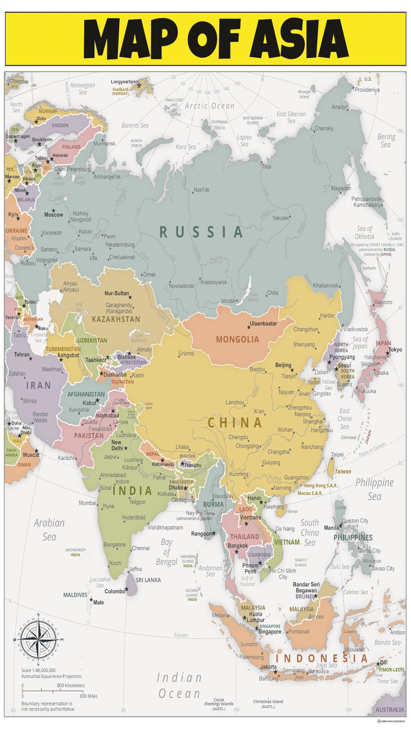 All Asia Map World Map Political Maps Of North And South America