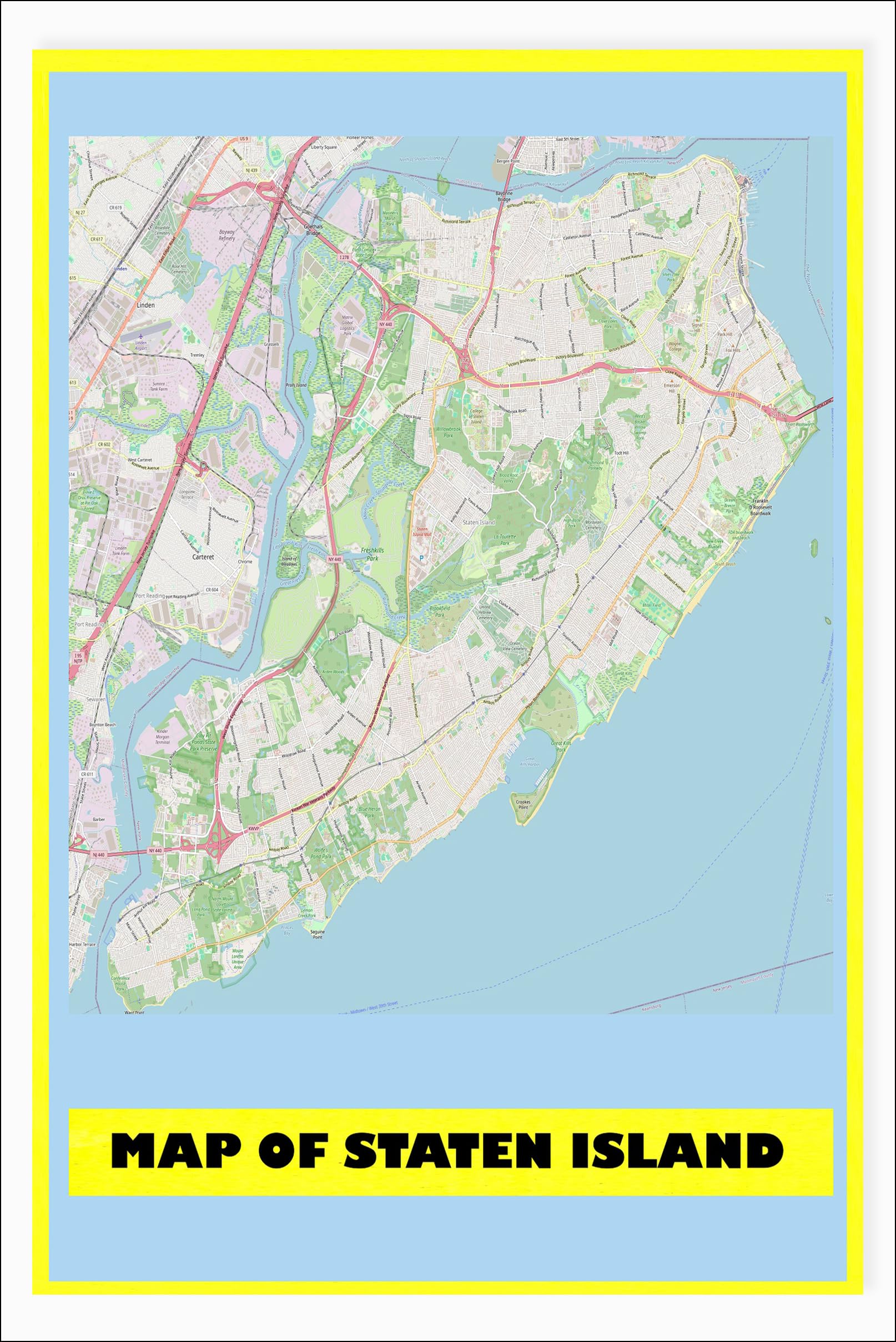 Atlas Map Of Staten Island New York
