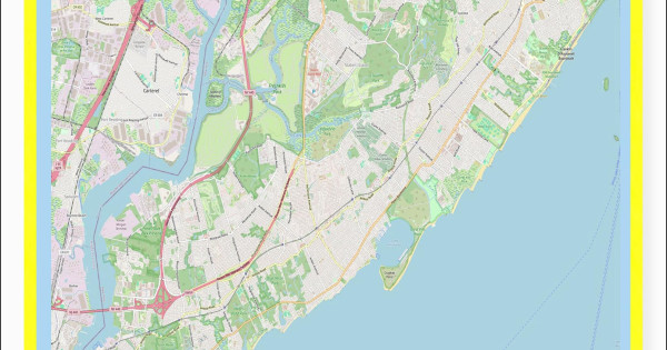 Map of Staten Island with Neighborhoods, Streets, Roads, Highways and ...