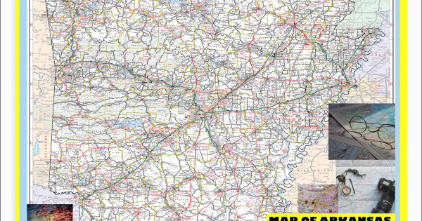 Map of Arkansas Large Detailed Roads and Highways, Map of Arkansas ...