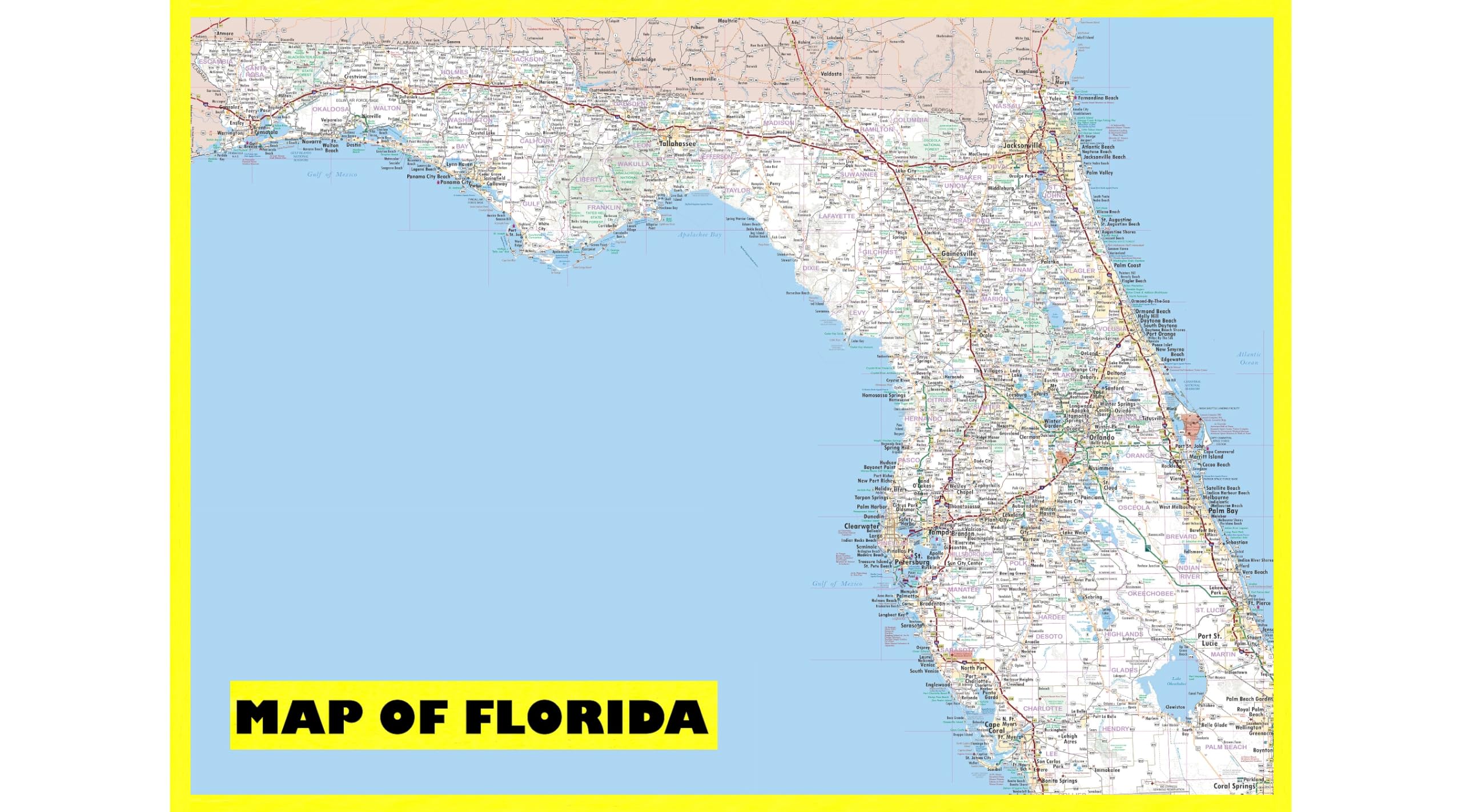 Cities Of Florida Map