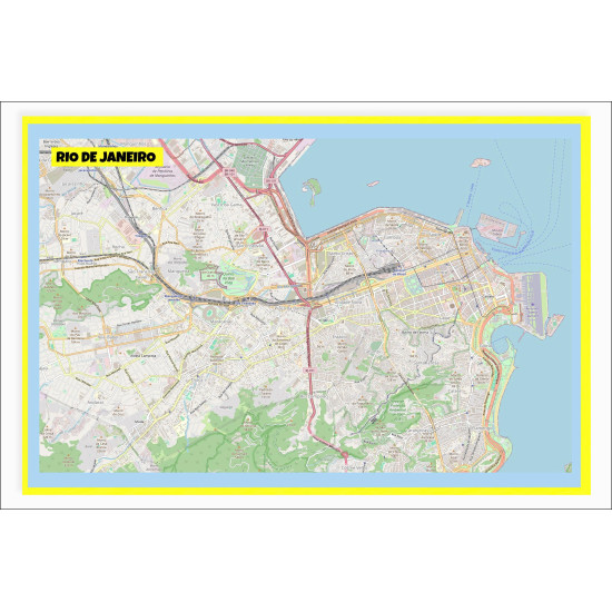 Map of Rio de Janeiro with Neighborhoods, Streets, Roads, Highways and ...