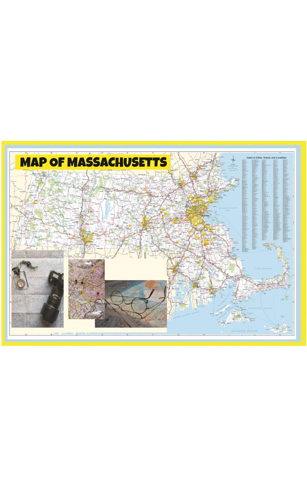 Map of Massachusetts Large Detailed Roads and Highways, Map of ...