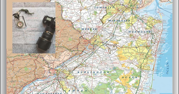 Map of New Jersey Large Detailed Roads and Highways, Map of New Jersey ...