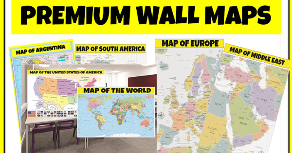 Premium wall maps