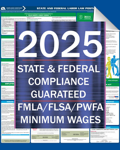 Compliance Assistance Labor Posters, OSHA Poster, Minimum Wage Poster