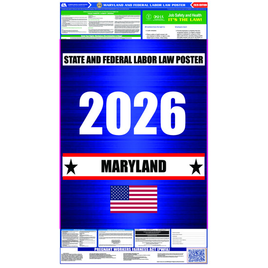 2026 Maryland Labor Law Poster - All-In-One State/Federal