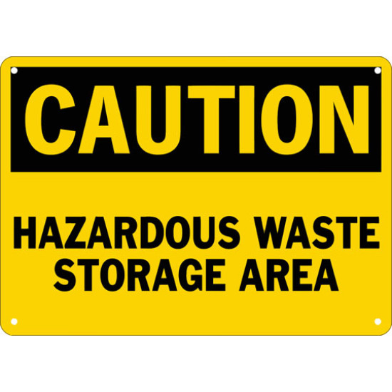 Caution Hazardous Waste Storage Area Safety Sign Caution Hazardous Waste Storage Area Safety Sign
