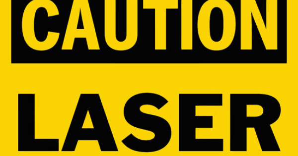 Caution Laser Safety Sign