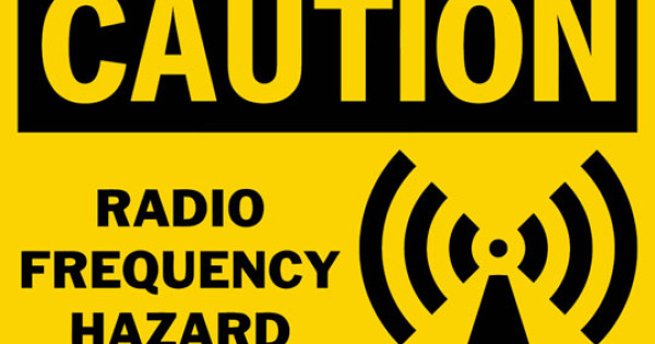 Caution Radio Frequency Hazard Safety Sign