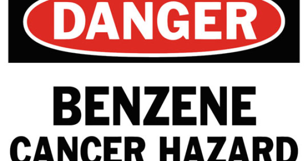 Danger Benzene Cancer Hazard Safety Sign