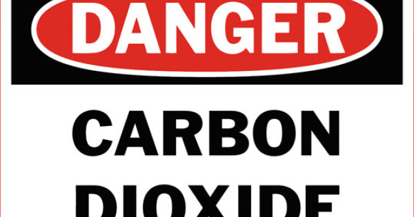 Danger Carbon Dioxide Safety Sign