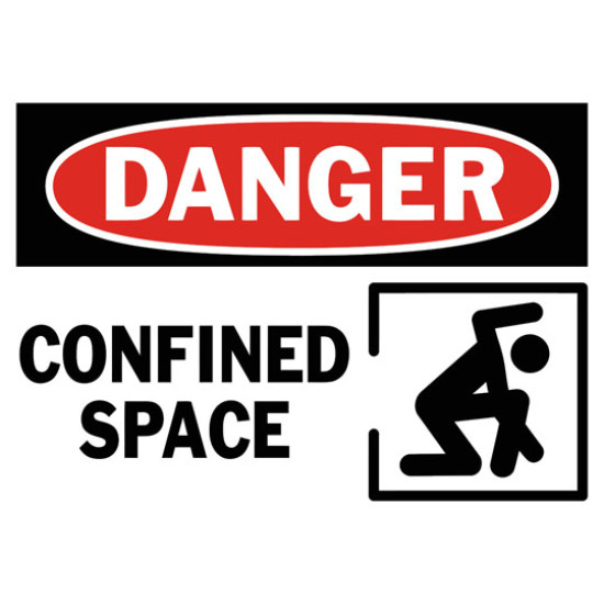 Danger Confined Space Safety Sign