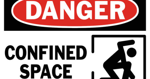 Danger Confined Space Safety Sign