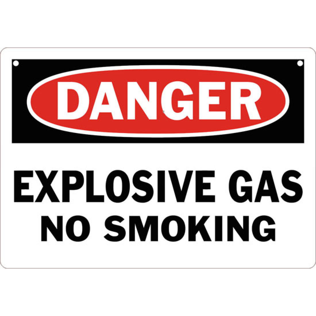 Danger Explosive Gas No Smoking Safety Sign