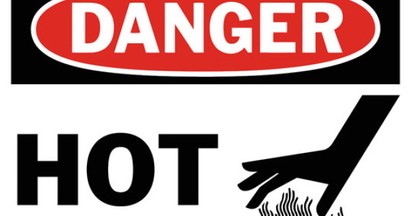 Danger Hot Safety Sign