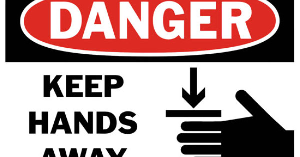 Danger Keep Hands Away Safety Sign