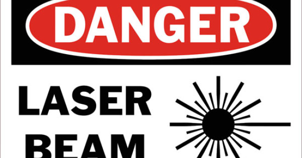Danger Laser Beam Safety Sign
