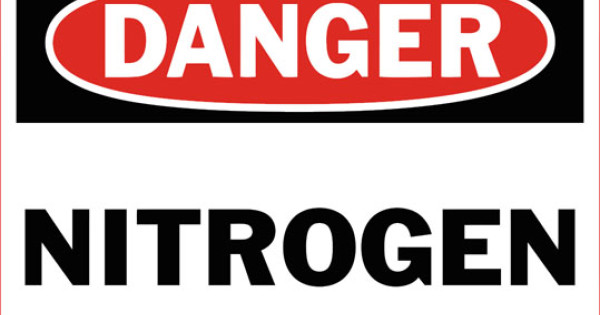 Danger Nitrogen Safety Sign
