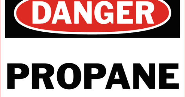 Danger Propane Safety Sign