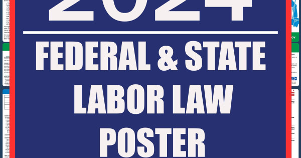 2023 D.C. Labor Law Poster - All-In-One State & Federal Fast Shipping