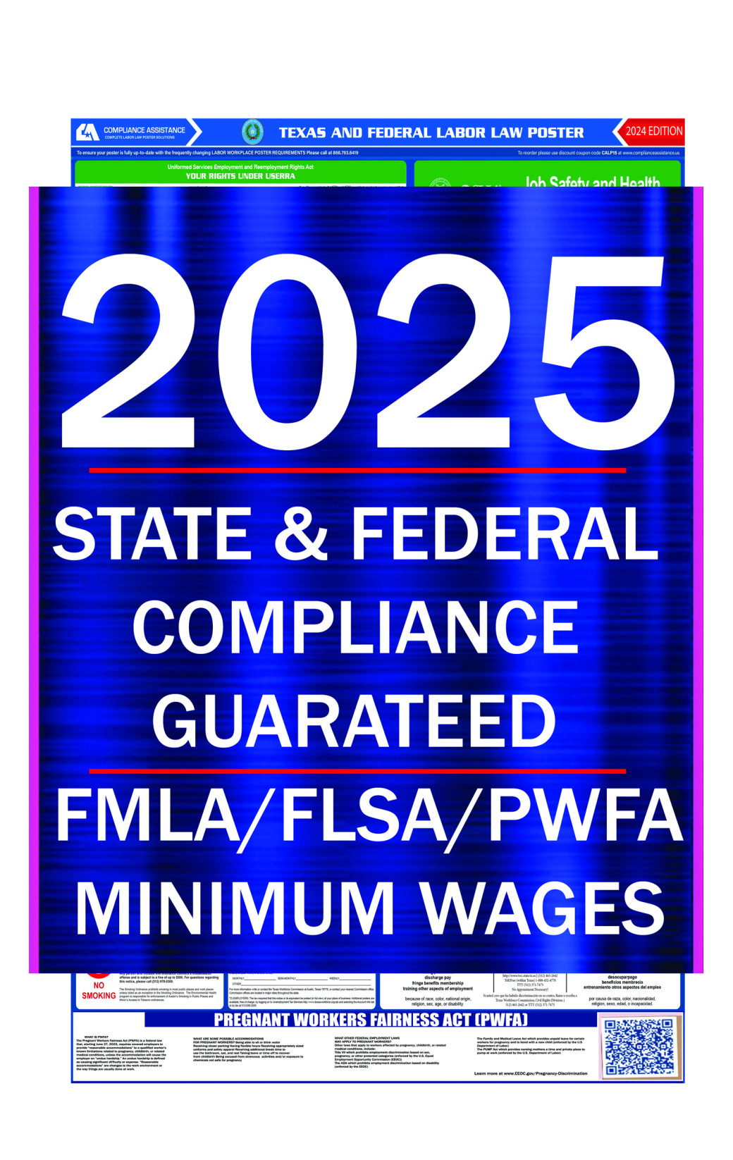 2025 Texas Labor Law Posters All-In-One State & Federal | Fast Shipping