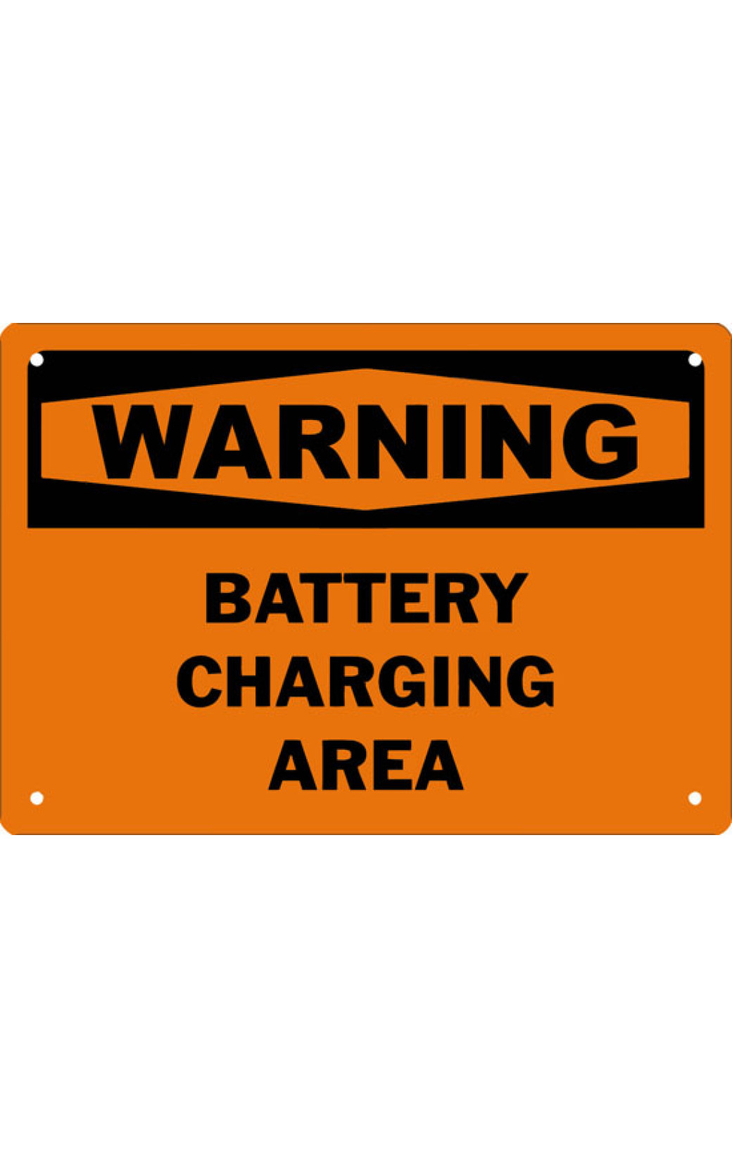 Warning Battery Charging Area Safety Sign
