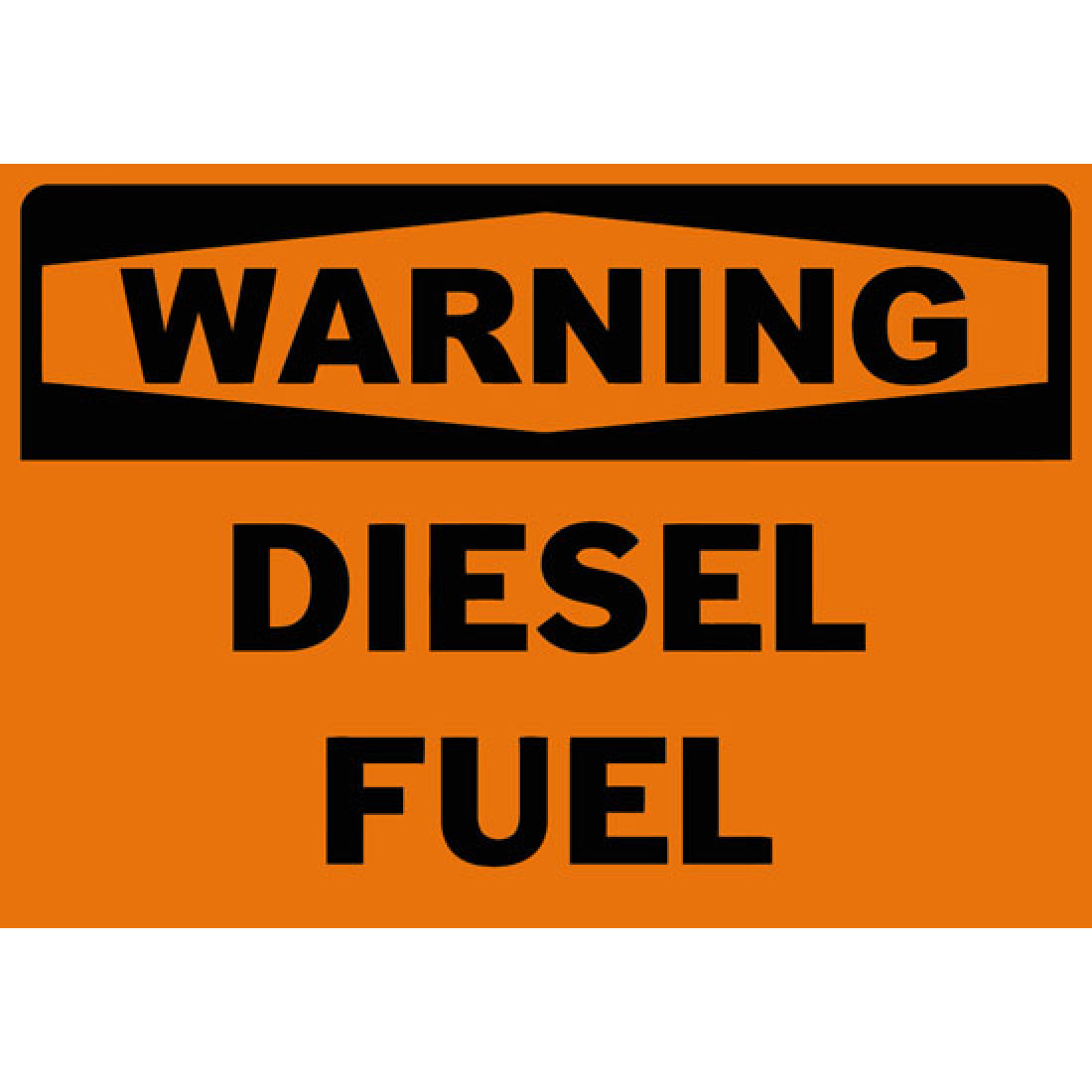 Warning Diesel Fuel Safety Sign