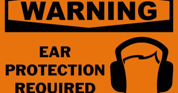 Warning Ear Protection Required Safety Sign