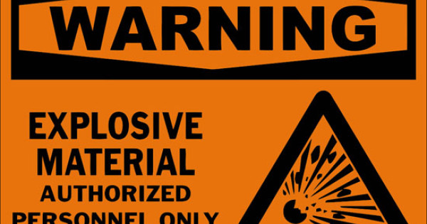 explosive safety symbol