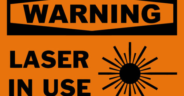 Warning Laser In Use Safety Sign