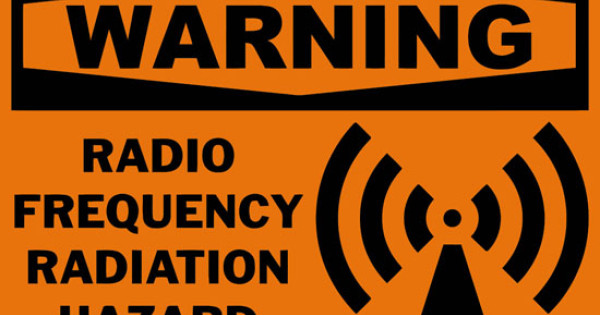 Warning Radio Frequency Radiation Hazard Safety Sign