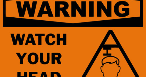 Warning Watch Your Head Safety Sign