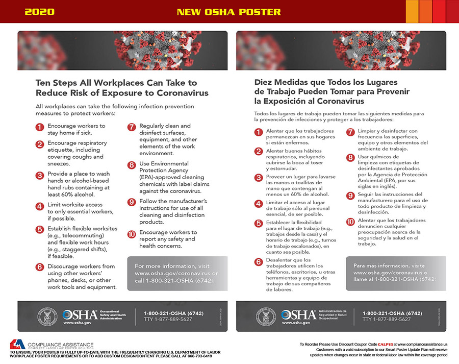 Poster For Medical Office Osha Amazon.com: OSHA Safety Communication