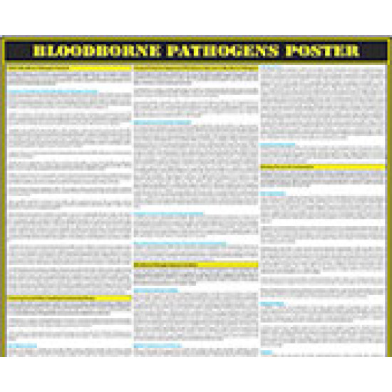 Bloodborne Pathogens Labor Law Poster by Compliance Assistance