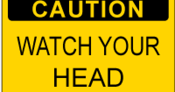 OSHA Safety Sign: Caution - Watch Your Head
