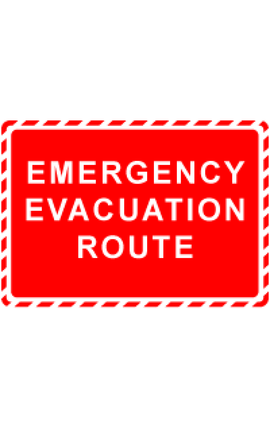 Emergency Evacuation Route Sign