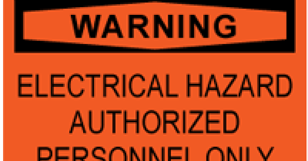 OSHA Safety Sign: Warning - Electrical Hazard Authorized Personnel Only